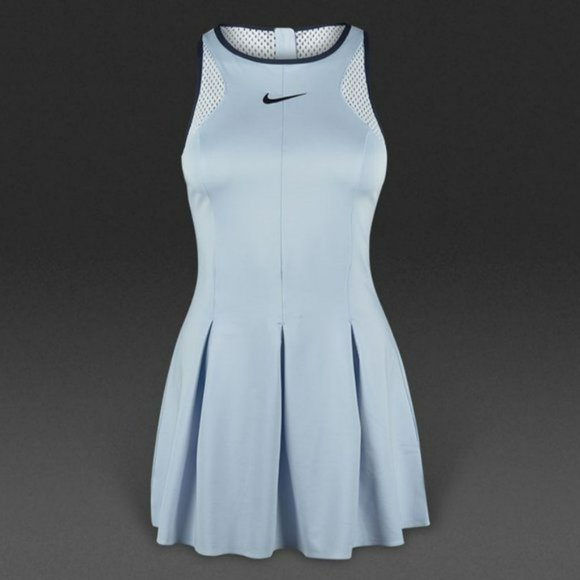 Nike | Dresses | Nwt Nike Maria Sharapova Blue Tennis Dress W Back ...